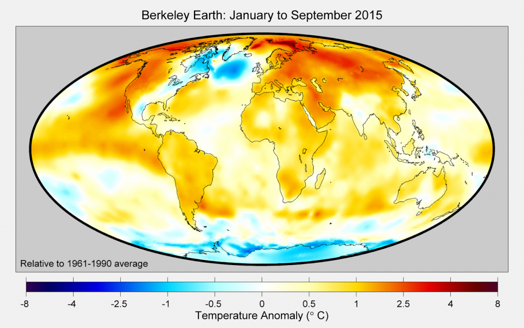 Berkeley Earth Temperature Update - Berkeley Earth
