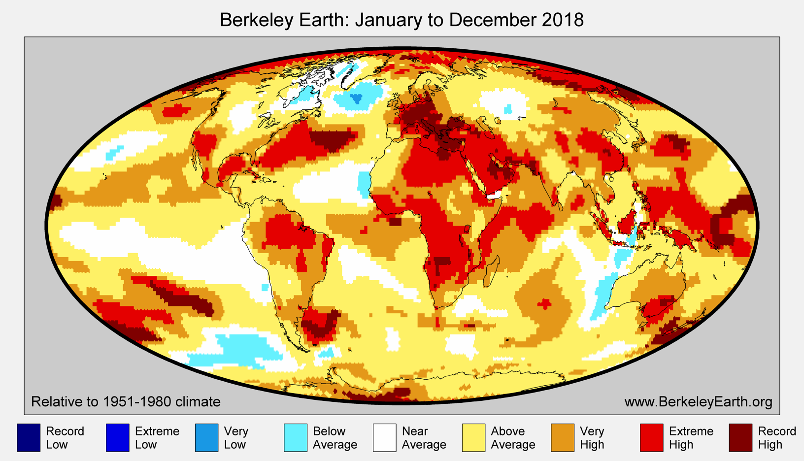 Global Temperature Report for 2018 - Berkeley Earth