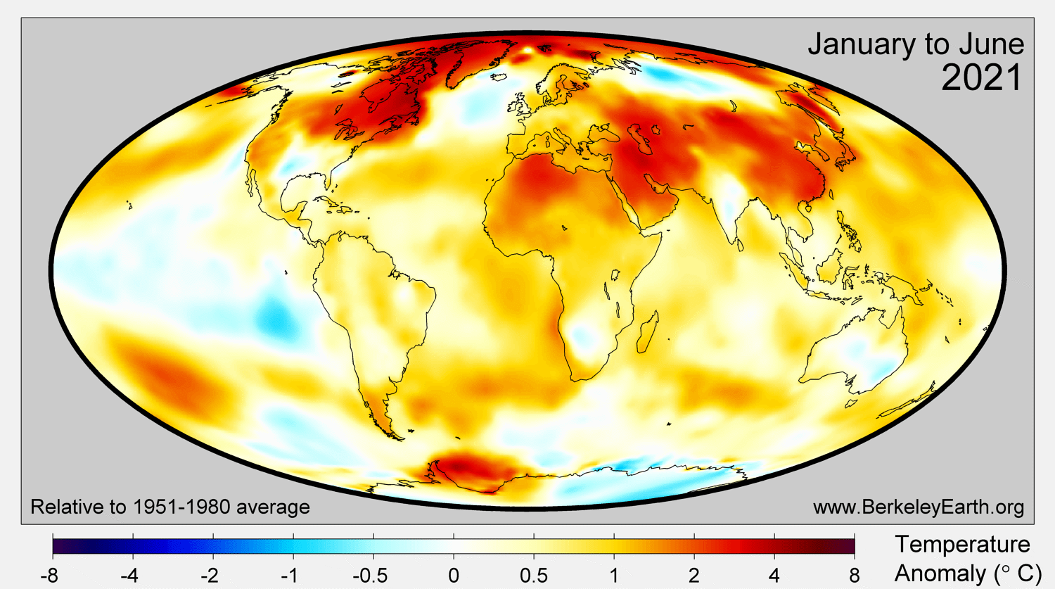 June 2021 Temperature Update - Berkeley Earth